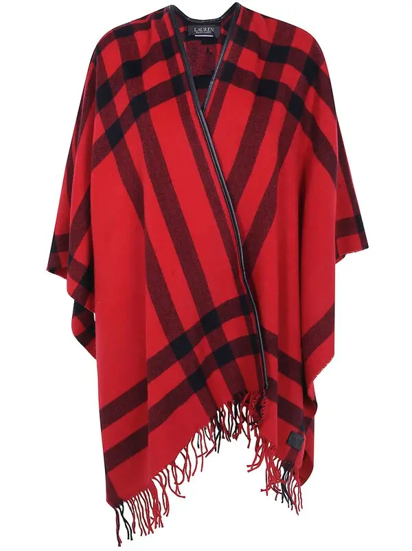 Ralph Lauren Poncho Fringes "ruana