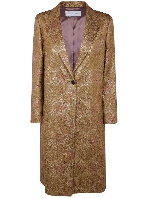 Dries Van Noten Coat Single-breasted "richy