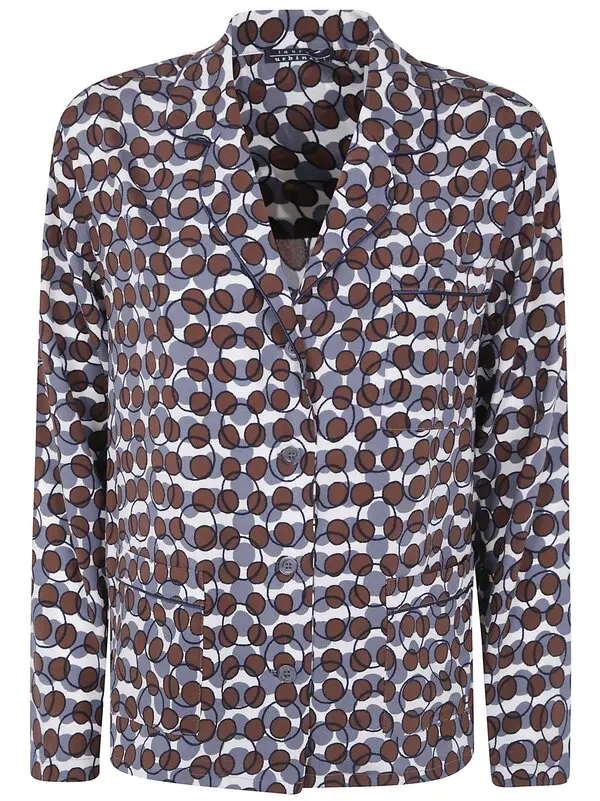 LAURA URBINATI Shirt Circles Print Pajama Shirt
