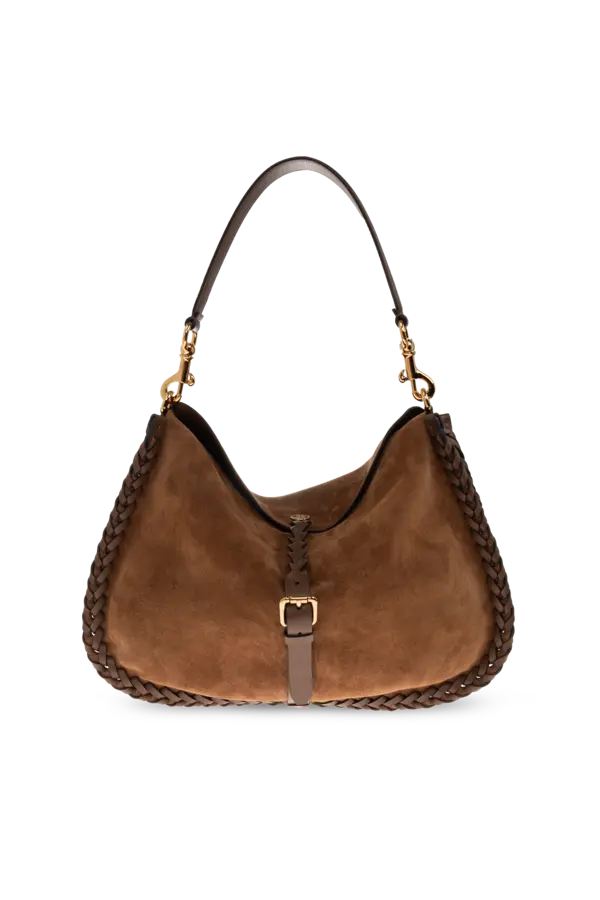 Etro Suede 'pony Maxi' Bag - Brown
