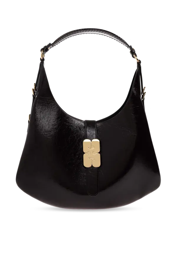 GANNI Eco Leather Hobo Bag - Brown
