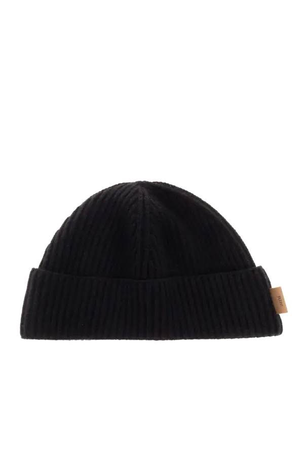 AMI Paris Wool Beanie With Sewn Logo
