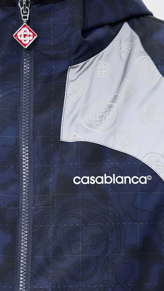 Casablanca Zip Up Hooded Jacket