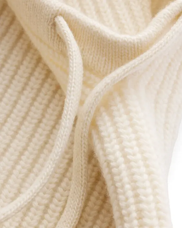 Prada Wool And Cashmere Knit Hood - Neutral