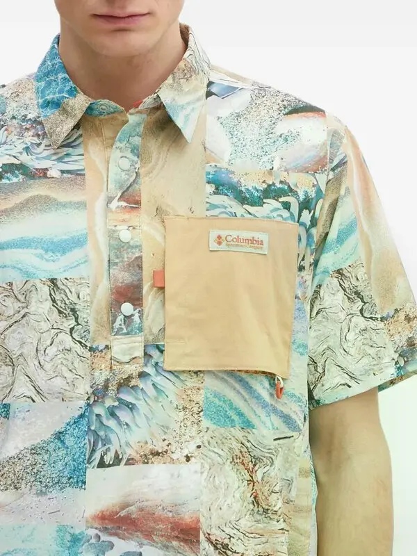 Columbia Patchwork-panel Polo Shirt