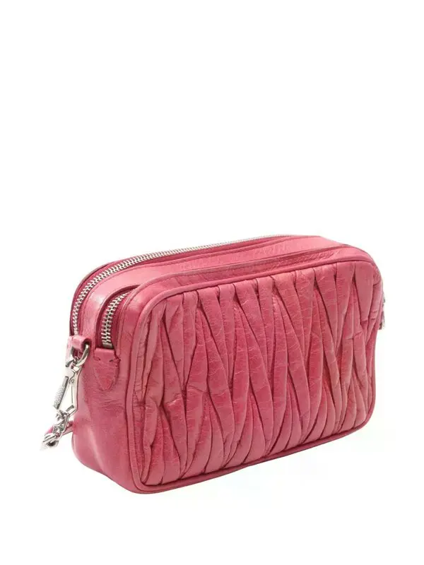 Miu Miu 2010-2026 Nappa Matelasse Double Zip Crossbody Bag