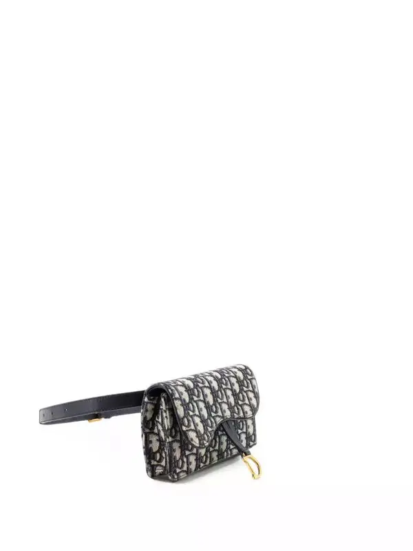 Dior Saddle Rectangular Oblique Canvas Belt Bag