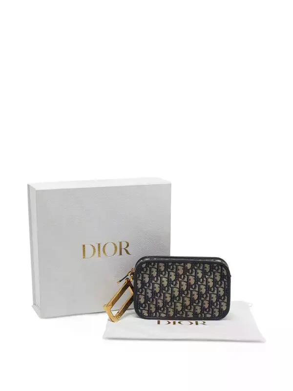 Dior 2018 Diorquake Oblique Canvas Clutch Bag
