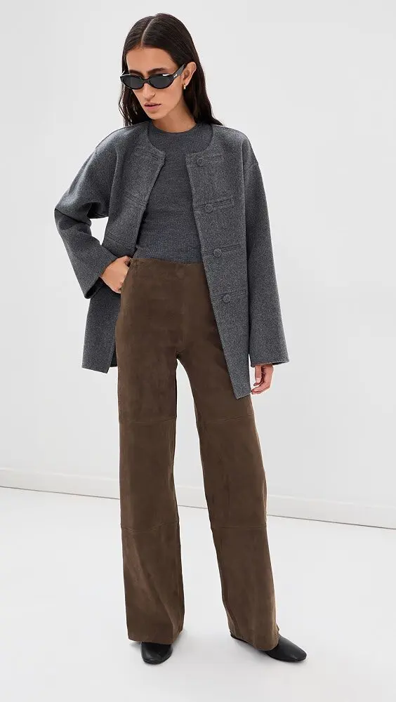 ARMA Karina Stretch Suede Pants