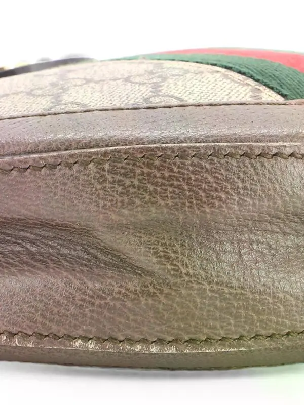 Gucci Ophidia Round Shoulder Bag Gg Coated Canvas Mini Crossbody Bag - Brown