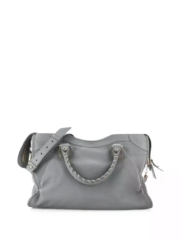 Balenciaga City Classic Metallic Edge Bag Leather Medium Satchel