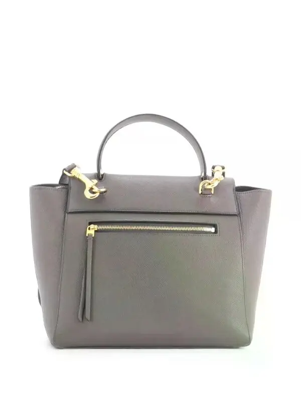 Celine Belt Bag Textured Leather Micro Satchel - Grey