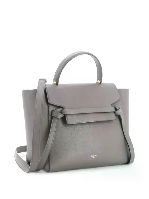 Celine Belt Bag Textured Leather Micro Satchel