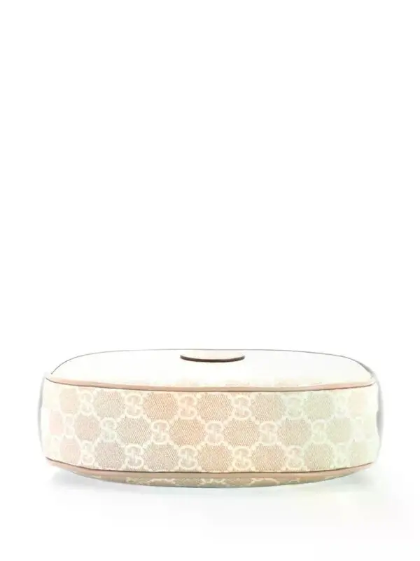 Gucci Interlocking G Patch Half Moon Gg Coated Canvas Mini Hobo Bag