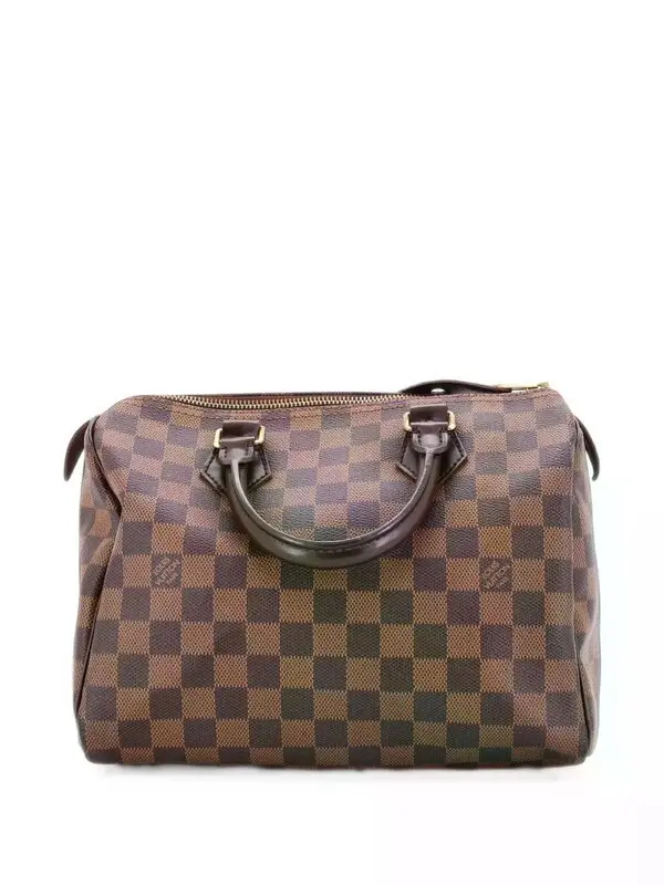 LOUIS VUITTON Speedy Handbag Damier 25 Satchel