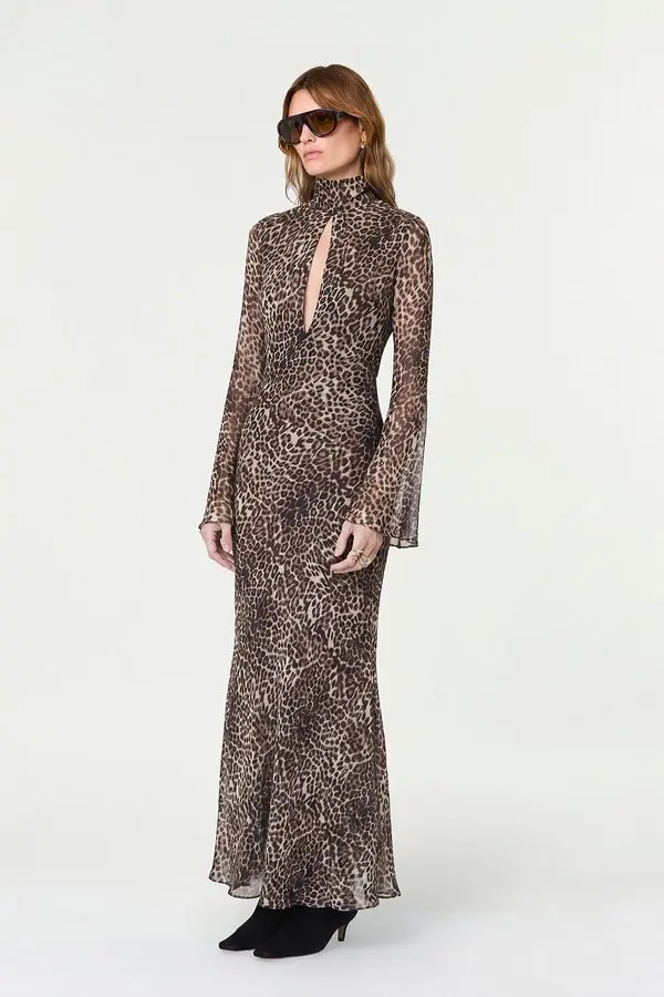 NICHOLAS Cara Dress - Desert Leopard