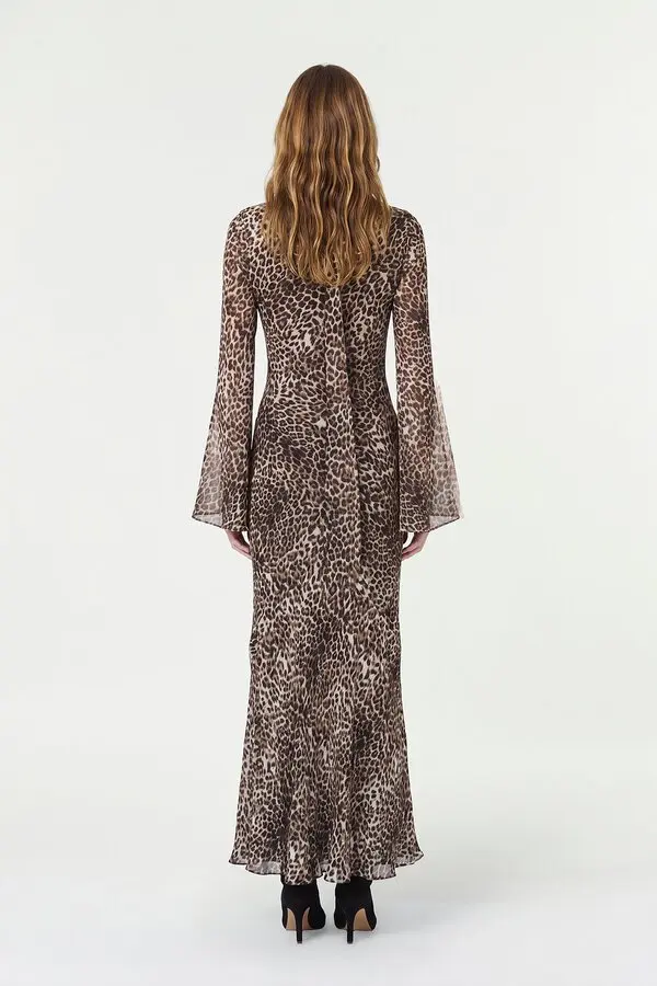 NICHOLAS Cara Dress - Desert Leopard