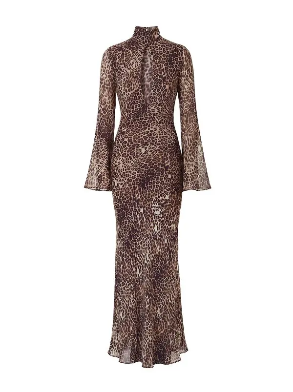 NICHOLAS Cara Dress - Desert Leopard