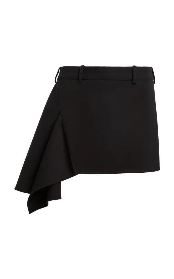 Givenchy Slashed Wool Mini Skirt