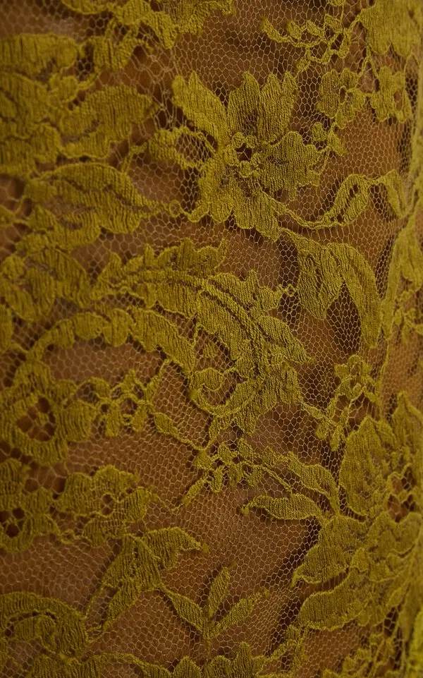 Saint Laurent Cotton-blend Lace Knee-length Skirt