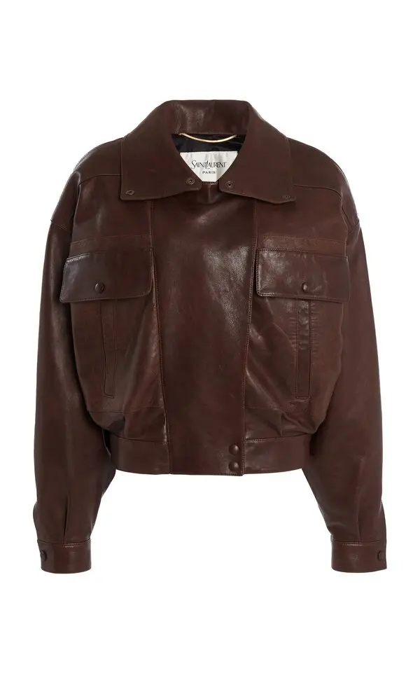 Saint Laurent Boxy Leather Jacket