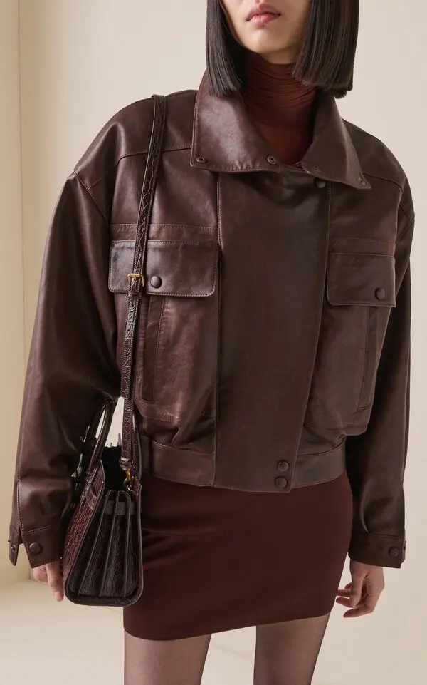 Saint Laurent Boxy Leather Jacket