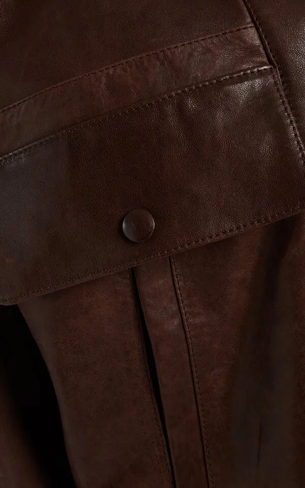 Saint Laurent Boxy Leather Jacket