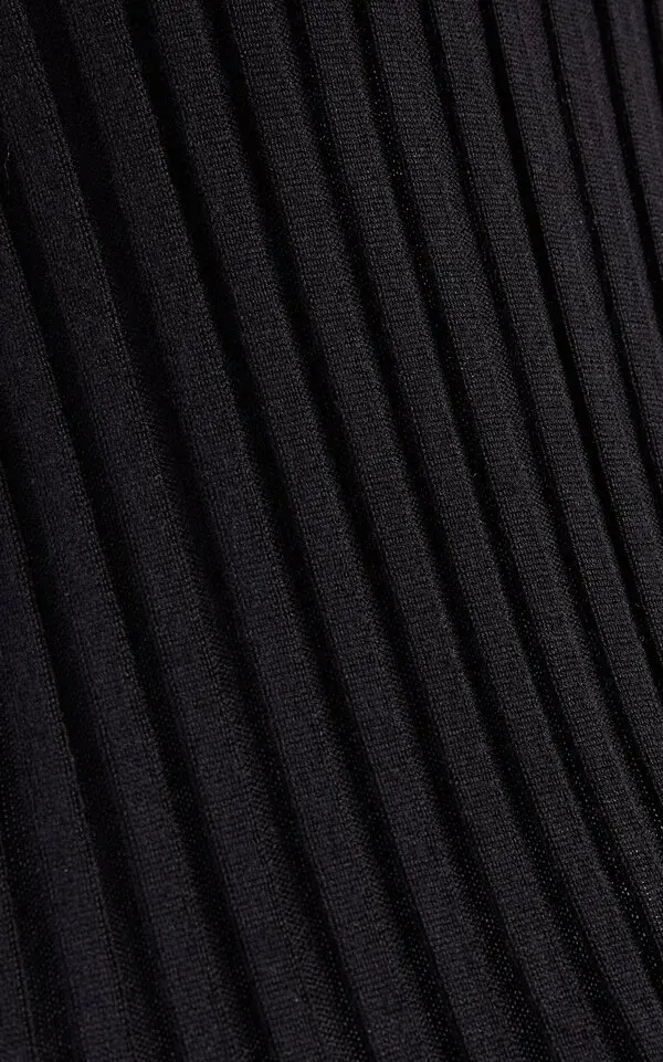 Saint Laurent Cassandre Lace-trimmed Knit Top