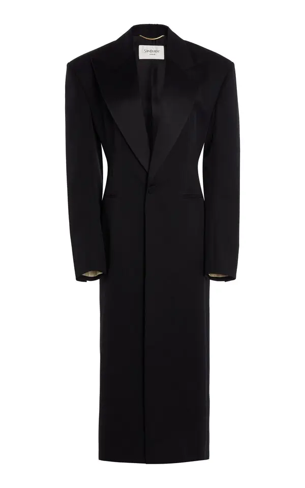 Saint Laurent Virgin-wool Single-breasted Coat