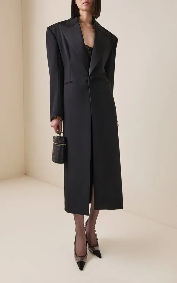 Saint Laurent Virgin-wool Single-breasted Coat