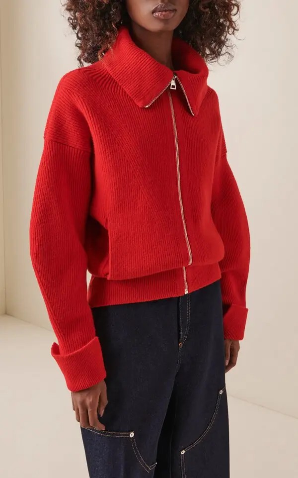 Givenchy High Neck Knit Cardigan
