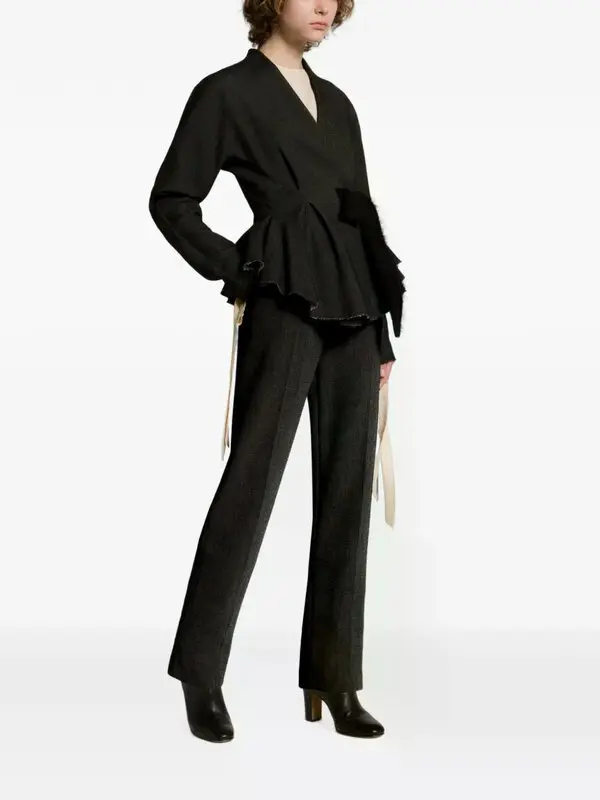 Alberta Ferretti Pressed-crease Tailored Trousers