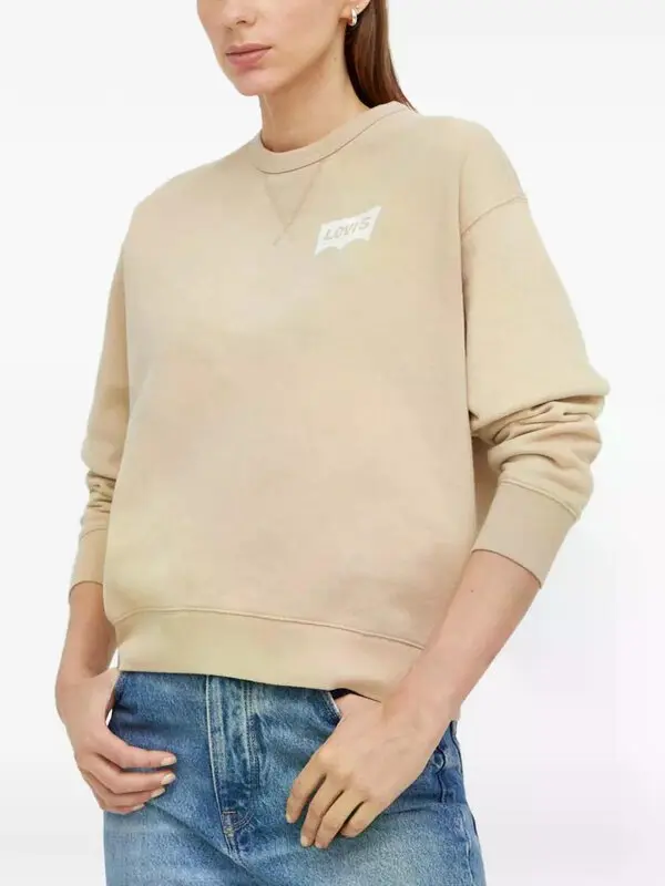 LEVI'S Crew-neck Logo-print Sweatshirt