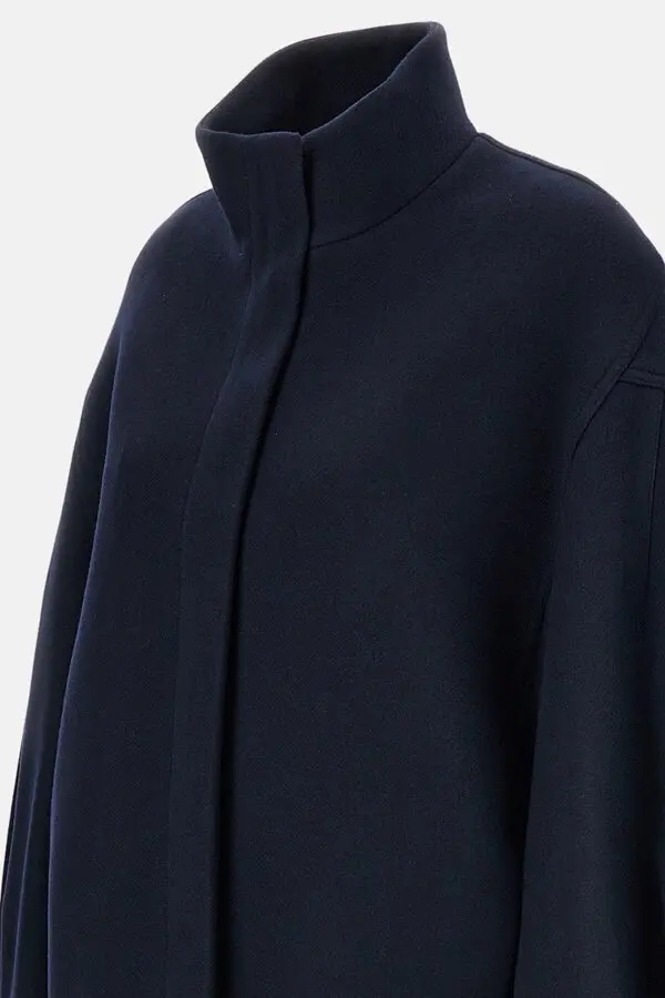 Dries Van Noten Voles Giacca In Twill Di Lana - Blu