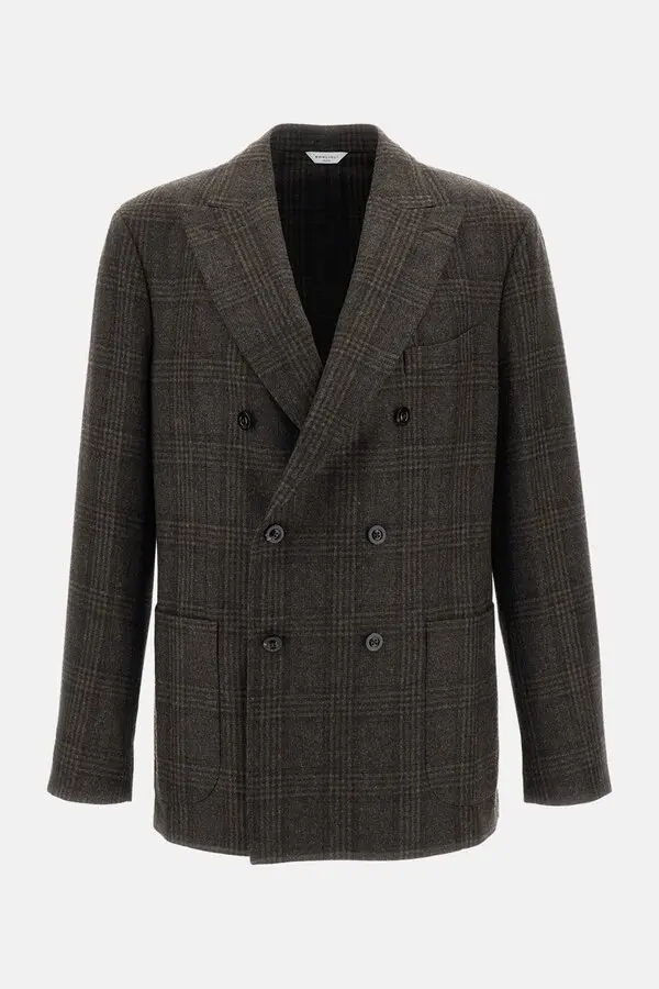 Boglioli Giacca Doppiopetto - Brown