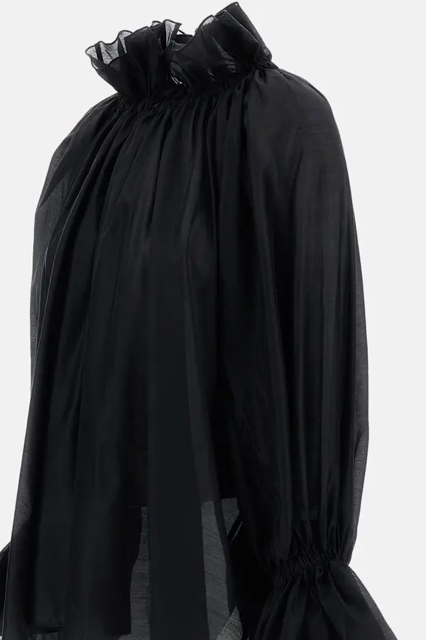 THELATEST Camicia Estelle In Mussola - Nero
