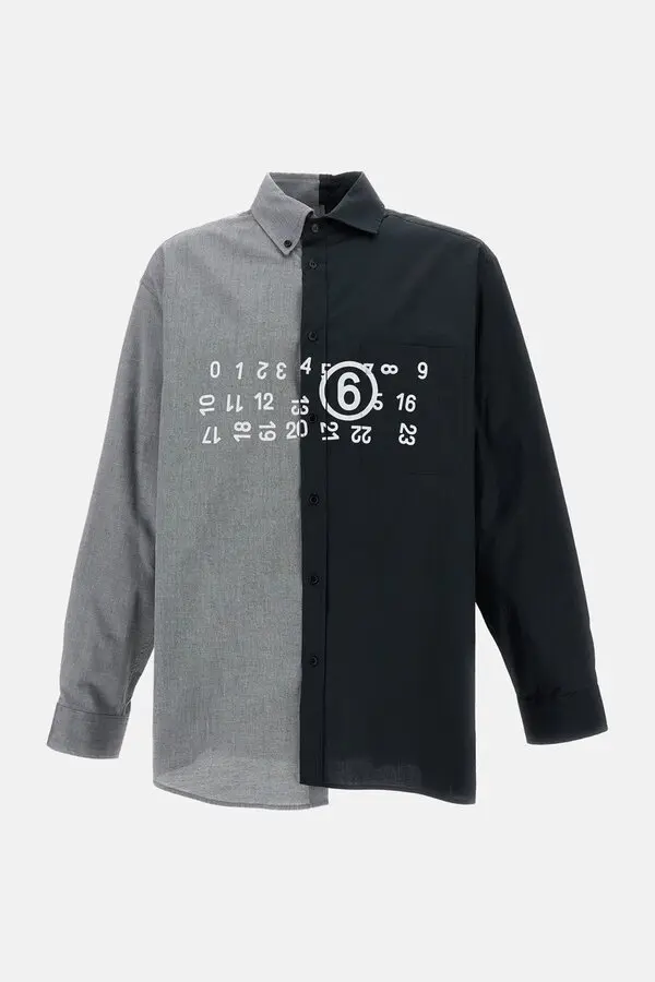 MAISON MARGIELA Camicia Bicolore - Black