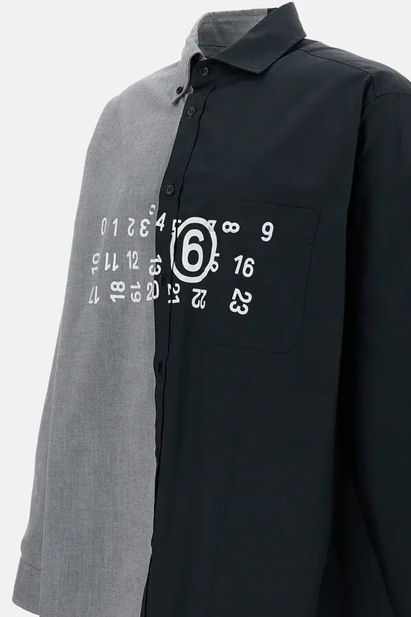 MAISON MARGIELA Camicia Bicolore - Black