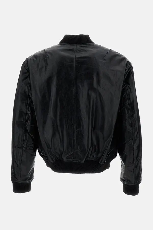 SUNFLOWER Giacca Bomber In Pelle