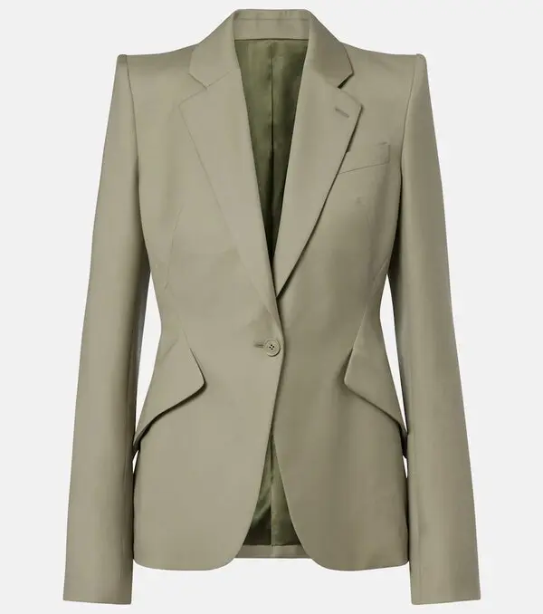 Alexander McQueen Wool Blazer - Green
