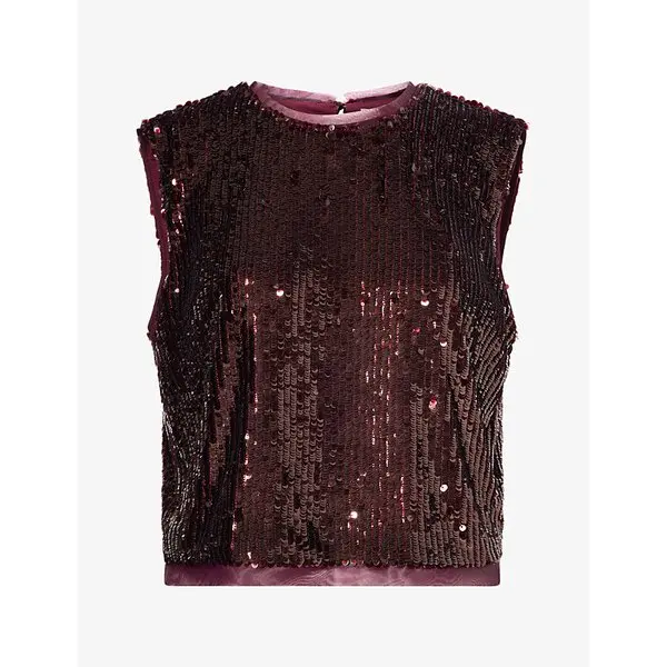 Simkhai Cydia Sequin-embellished Top