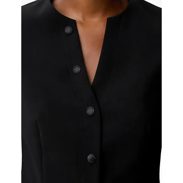 Claudie Pierlot V-neck Slim-fit Stretch-woven Top