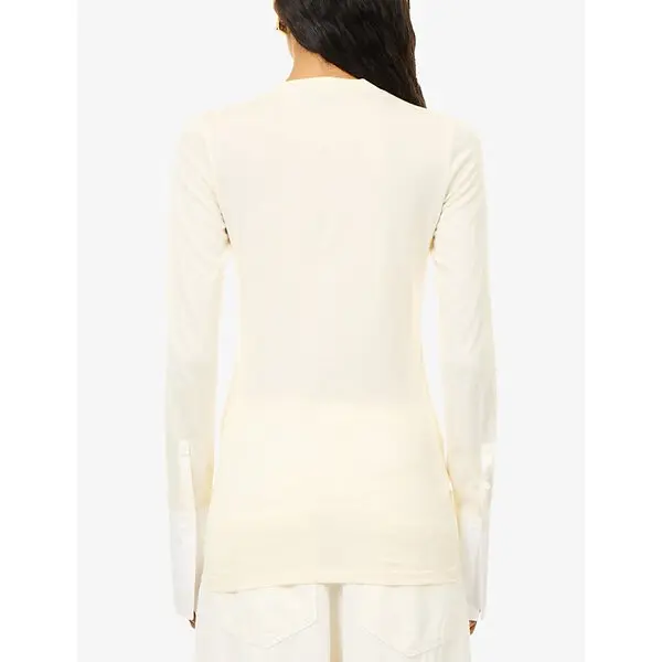 DARKPARK Nora Crew-neck Cotton-jersey Top