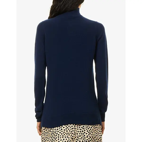 MUGLER Button-through Cashmere Knit Top