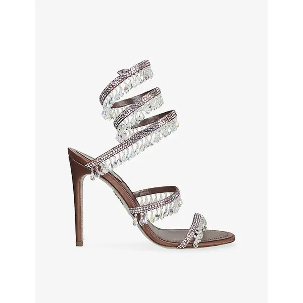 Rene Caovilla Chandelier 105 Satin Sandals