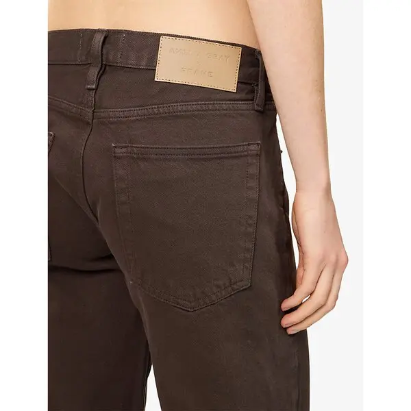 FRAME The Pixie Wide-leg Denim Jeans - Espresso