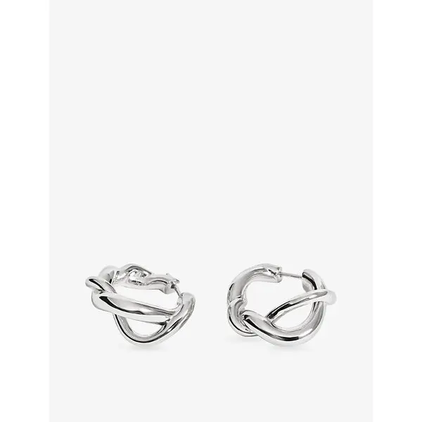 Monica Vinader Ochre Medium Sterling- Hoop Earrings