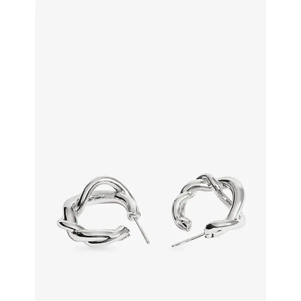 Monica Vinader Ochre Medium Sterling- Hoop Earrings