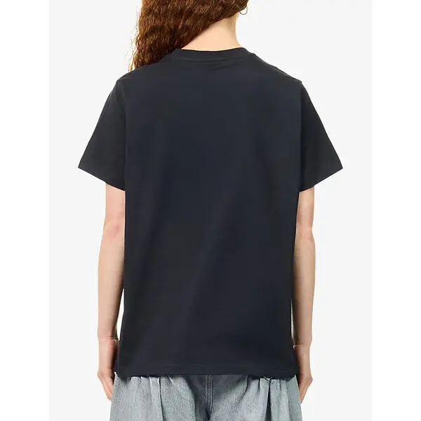 GANNI Floral-print Cotton T-shirt