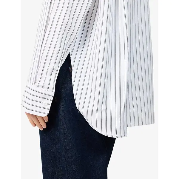 ANINE BING Scott Striped Cotton Shirt